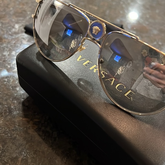 Versace | Accessories | Versace Womens Aviator Sunglasses | Poshmark